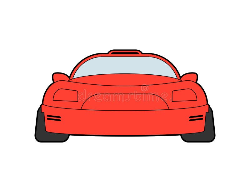 Design of red sport car stock vector. Illustration of technology ...