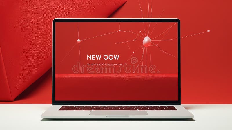 Design red web banner stock illustration. Illustration of center ...