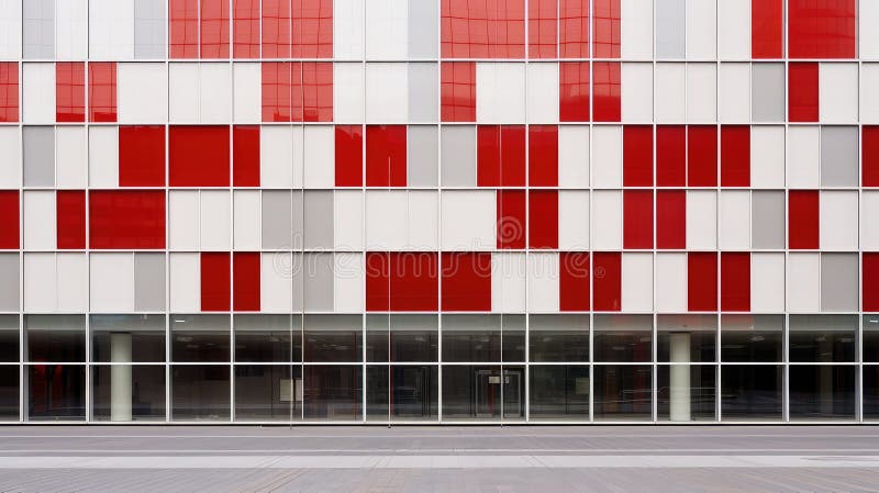 Design Red and White Geometric Stock Illustration - Illustration of ...