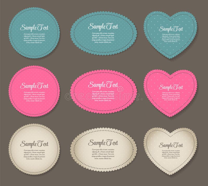 Design Retro Label, Frame, with Bow Vector Stock Vector - Illustration ...