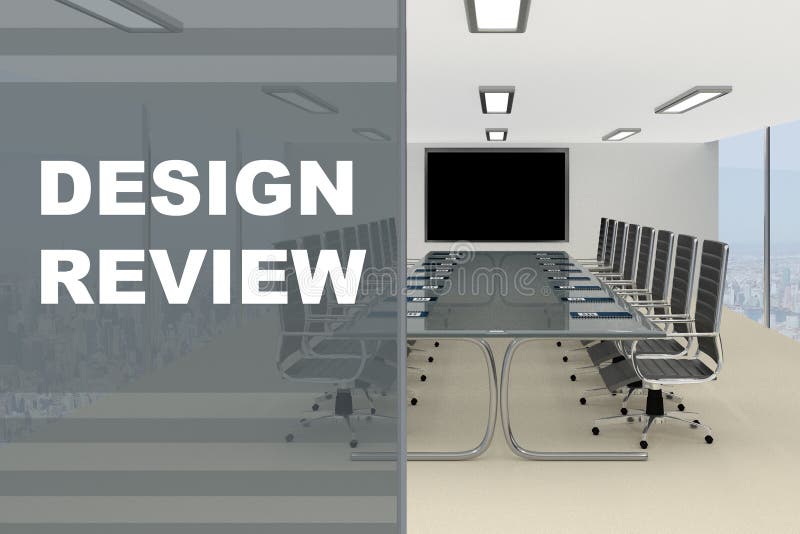 DESIGN REVIEW concept stock illustration. Illustration of design ...