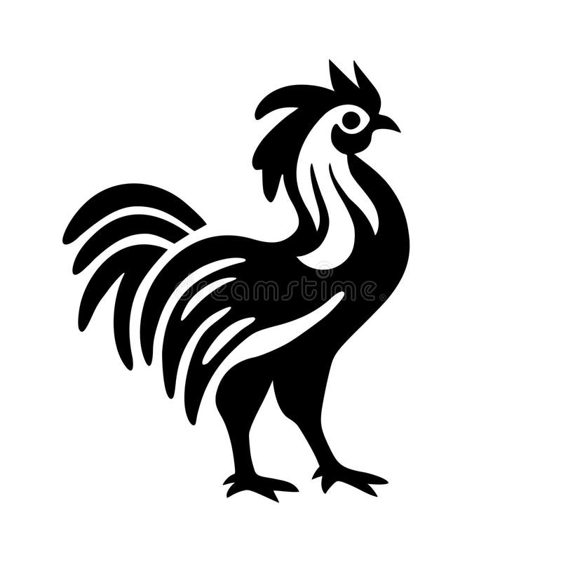 Design of rooster symbol stock vector. Illustration of bird - 355758346