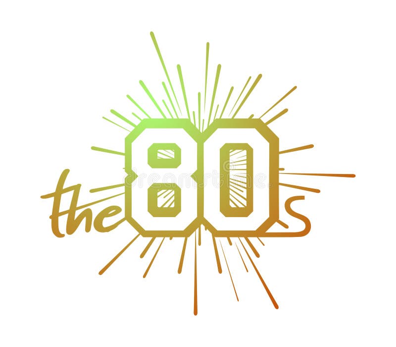 Design of the 80s symbol stock vector. Illustration of audio - 230534063