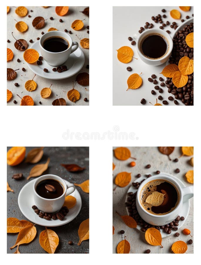 Delicious Coffee Beverage with Roasted Beans To Celebrate Its Day ...