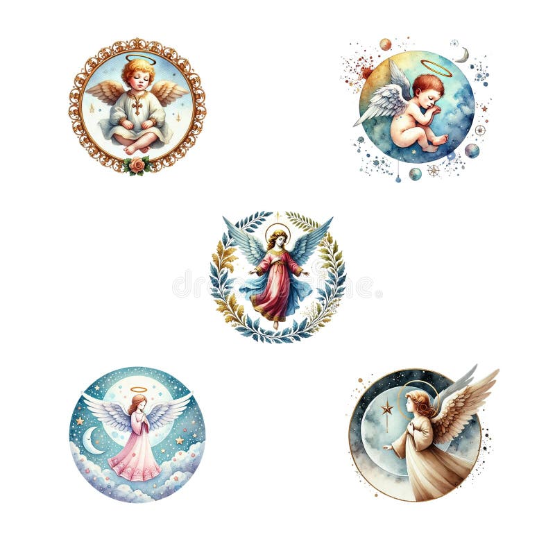 Angels stock illustration. Illustration of design, chain - 360100377