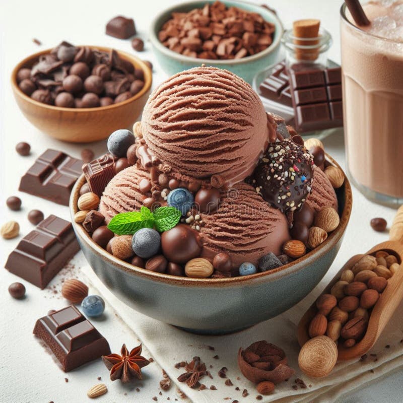 Ice Cream Bowl 3D Icon stock illustration. Illustration of vanilla ...