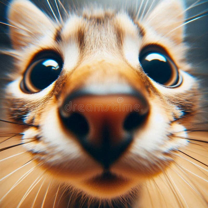 Close up funny cat face stock photo. Image of snout - 378205006