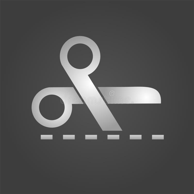 Scissor cutting rope draw stock vector. Illustration of people - 280650649