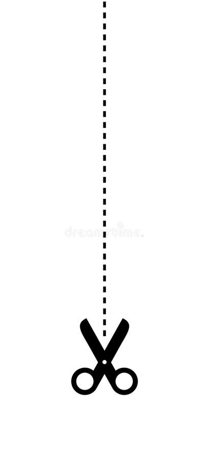 Scissor cutting rope draw stock vector. Illustration of people - 280650649