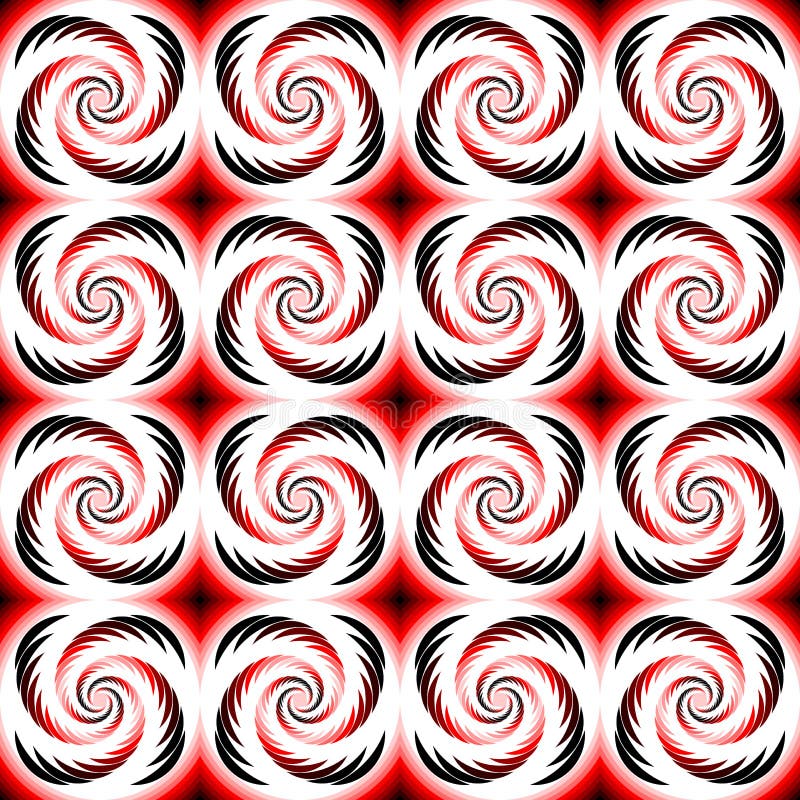 Design Seamless Colorful Spiral Geometric Pattern Stock Vector ...