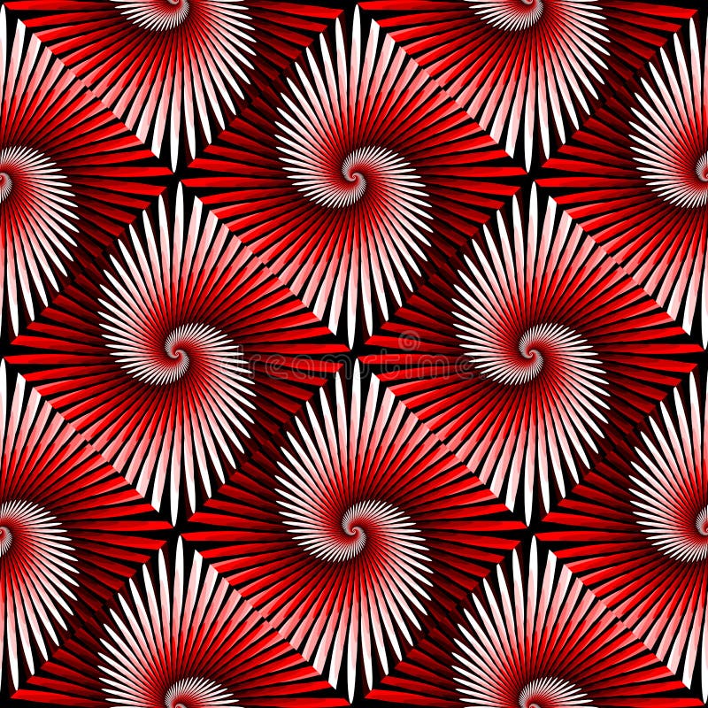 Design Seamless Colorful Whirl Rotation Pattern Stock Vector ...