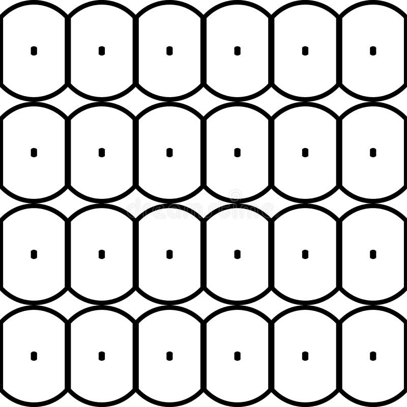 Grating Pattern with Grid, Mesh of Circles. Repeatable Stock Vector ...