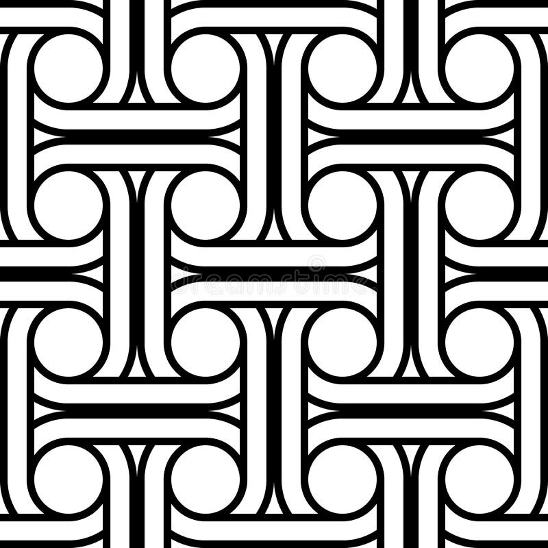 Design Seamless Interlaced Pattern Stock Vector - Illustration of ...