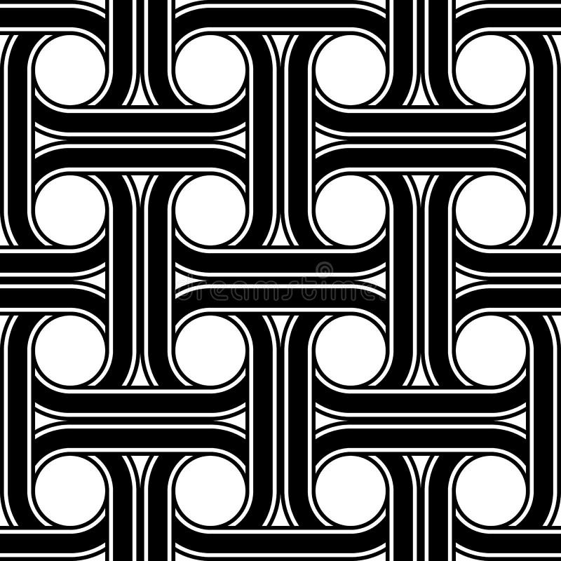 Design Seamless Interlaced Pattern Stock Vector - Illustration of ...