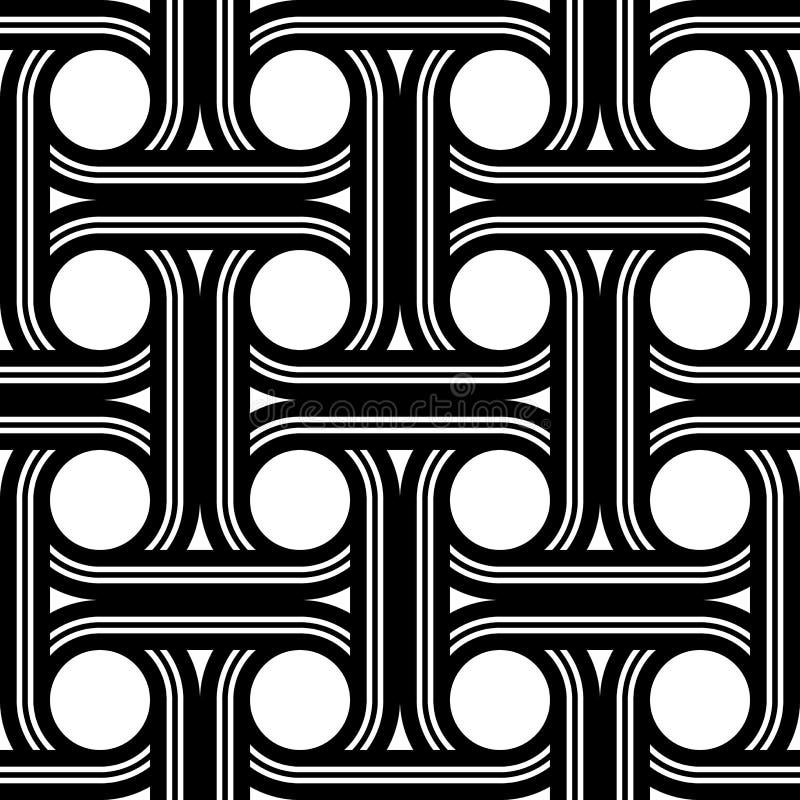 Design Seamless Interlaced Pattern Stock Vector - Illustration of ...