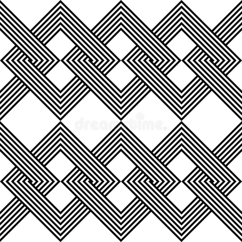 Monochrome Chain Link Seamless Pattern Stock Vector - Illustration of ...