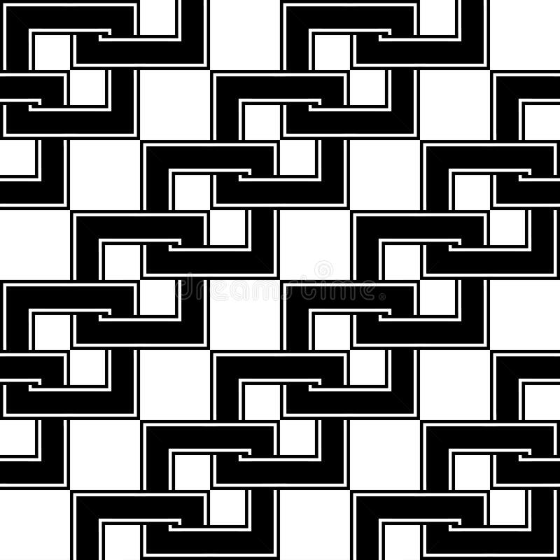 Design Seamless Monochrome Chain Pattern Stock Vector - Illustration of ...
