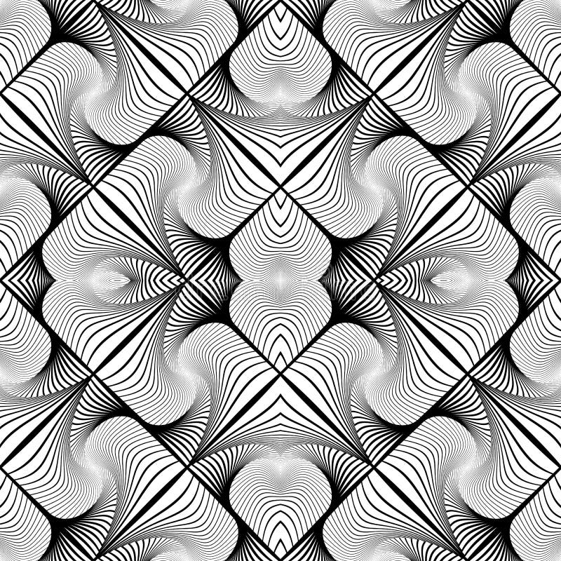 Design Seamless Monochrome Flower Pattern Stock Illustrations – 65,818 ...