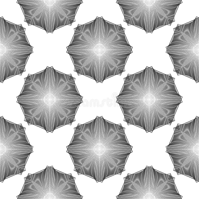 Design Seamless Monochrome Decorative Pattern Stock Vector Illustration Of Background Trellis