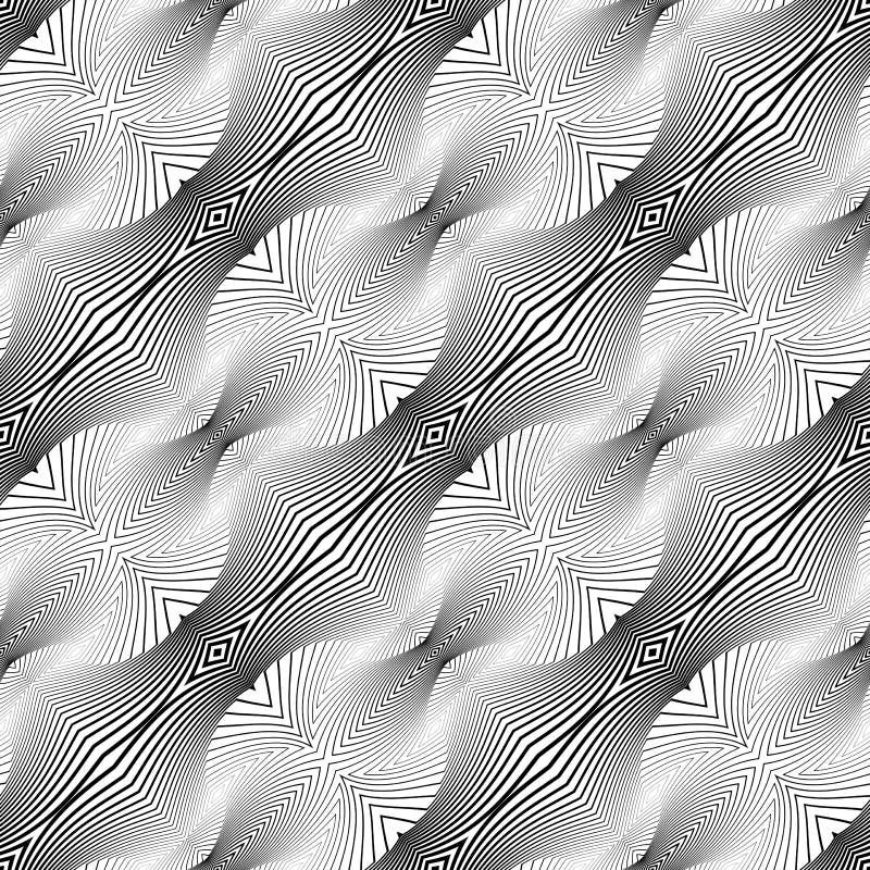 Design Seamless Monochrome Decorative Pattern Stock Vector ...