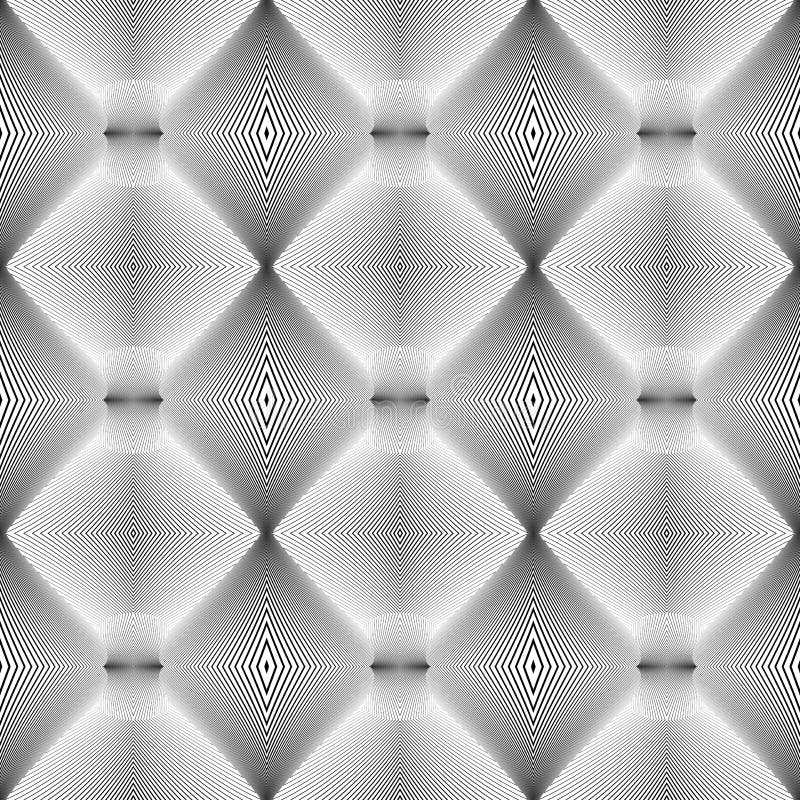 Design Seamless Monochrome Diamond Pattern Stock Vector - Illustration ...