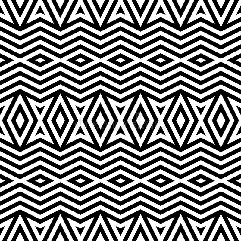 Design Seamless Monochrome Diamond Pattern Stock Vector - Illustration ...