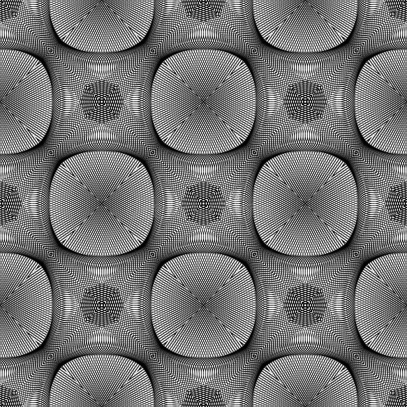 Design Seamless Monochrome Ellipse Pattern Stock Vector - Illustration ...