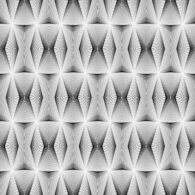 Vector Modern Geometry Pattern Hexagon, Abstract Geometric Background, Trendy Print, Monochrome ...