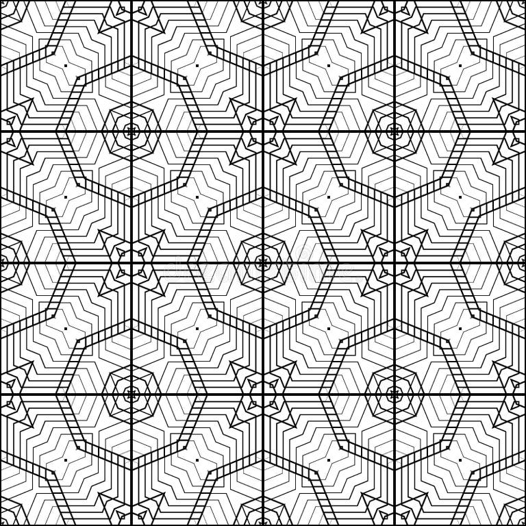 Monochrome Geometric Pattern Stock Illustrations – 503,457 Monochrome ...