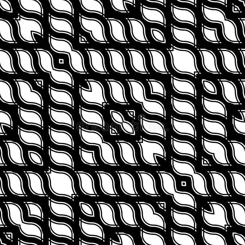 Design Seamless Monochrome Grating Pattern Stock Vector - Illustration ...