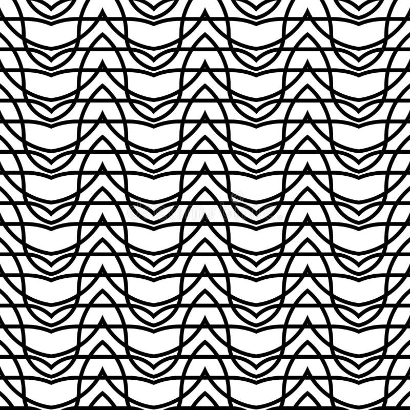 Design Seamless Monochrome Grating Pattern Stock Vector - Illustration ...