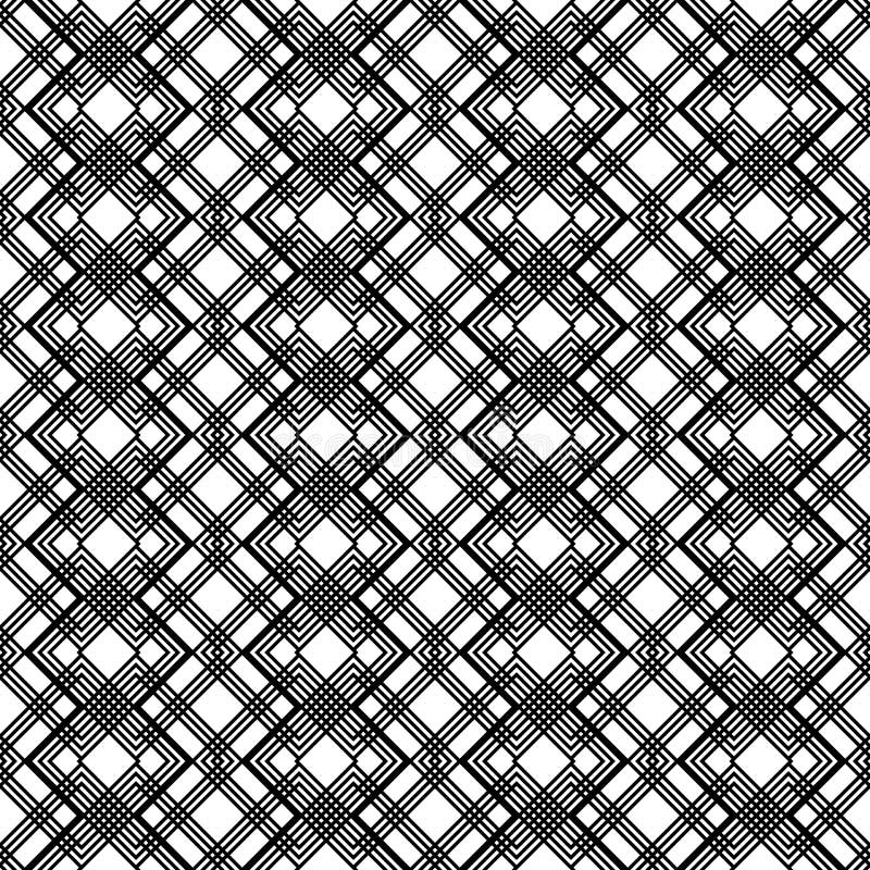 Design Seamless Monochrome Grating Pattern Stock Vector - Illustration ...