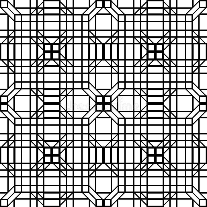 Design Seamless Monochrome Grating Pattern Stock Vector - Illustration ...