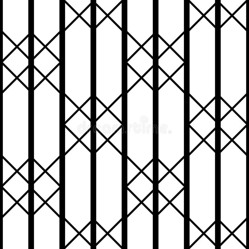 Design Seamless Monochrome Grating Pattern Stock Vector - Illustration ...