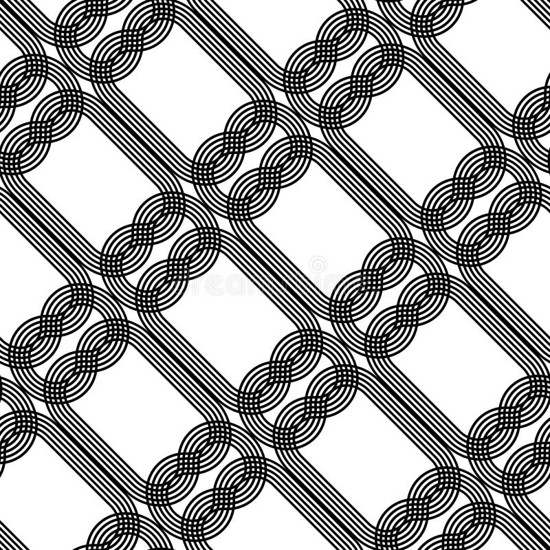 Design Seamless Monochrome Grating Pattern Stock Vector - Illustration ...