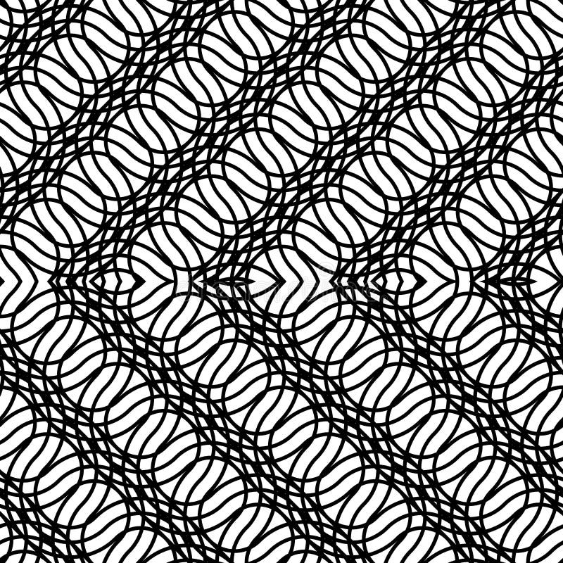 Design Seamless Monochrome Grating Pattern Stock Vector - Illustration ...