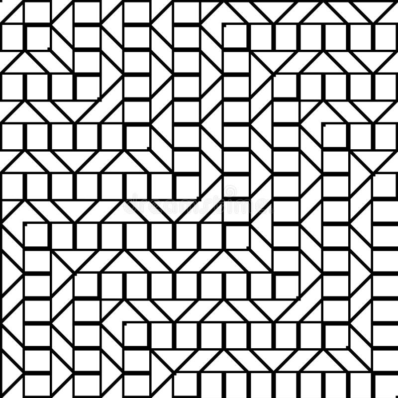 Design Seamless Monochrome Grating Pattern Stock Vector - Illustration ...