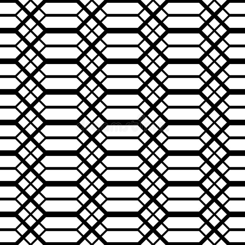 Design Seamless Monochrome Grating Pattern Stock Vector - Illustration ...