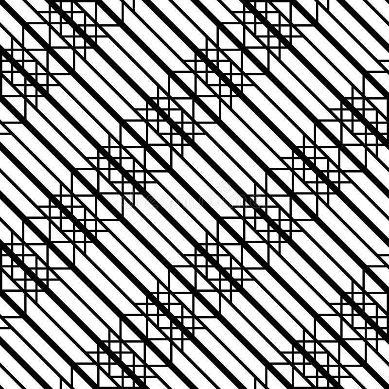 Design Seamless Monochrome Grid Pattern Stock Vector - Illustration of ...