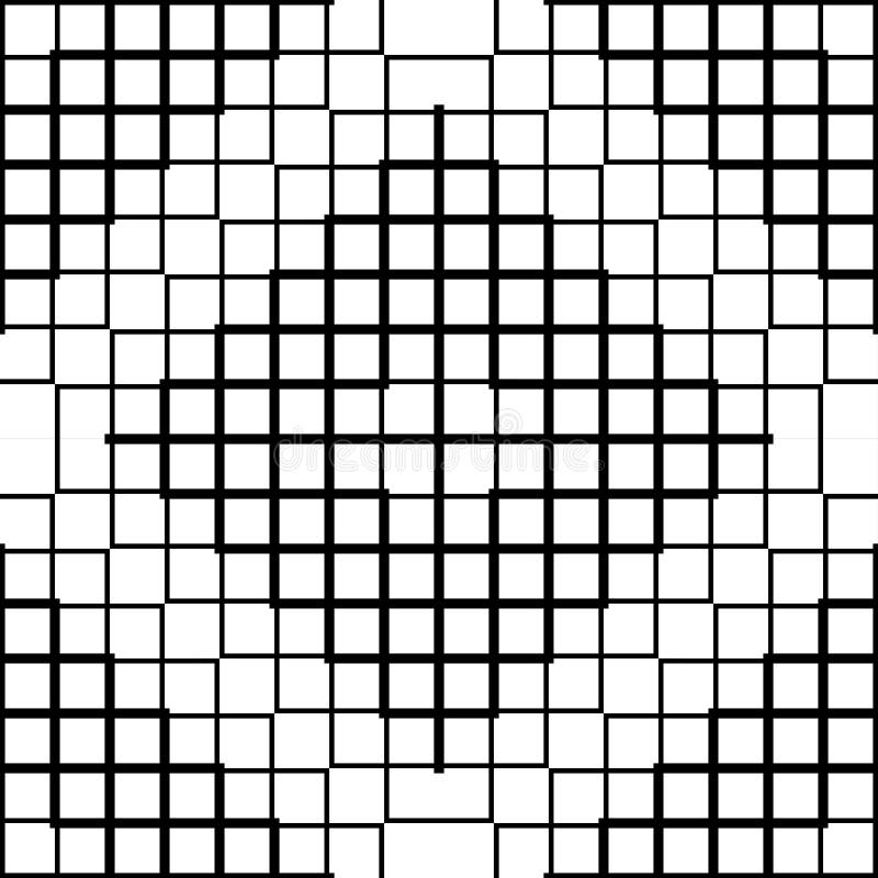 Design Seamless Monochrome Grid Pattern Stock Vector Illustration Of