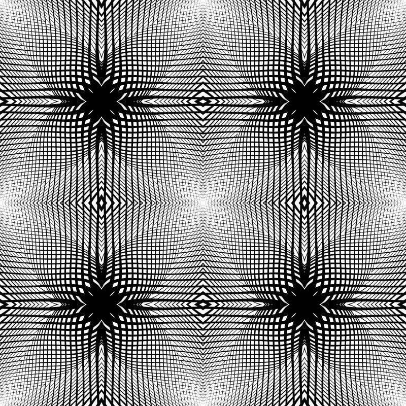 Design Seamless Monochrome Grid Pattern Stock Vector - Illustration of ...