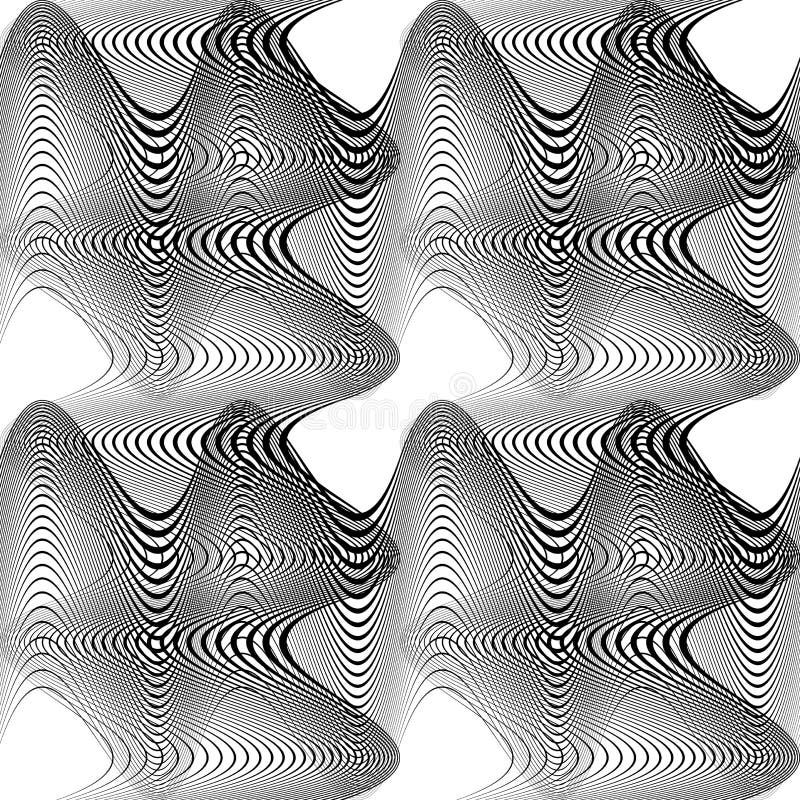Design Seamless Monochrome Grid Pattern Stock Vector - Illustration of ...