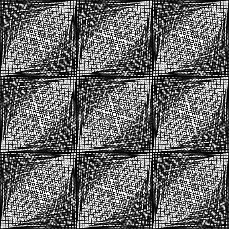 Design Seamless Monochrome Grid Pattern Stock Vector - Illustration of ...