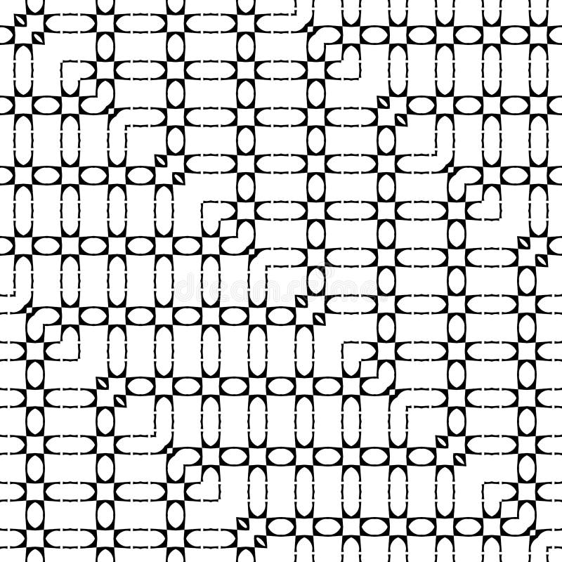 Design Seamless Monochrome Grid Pattern Stock Vector - Illustration of ...
