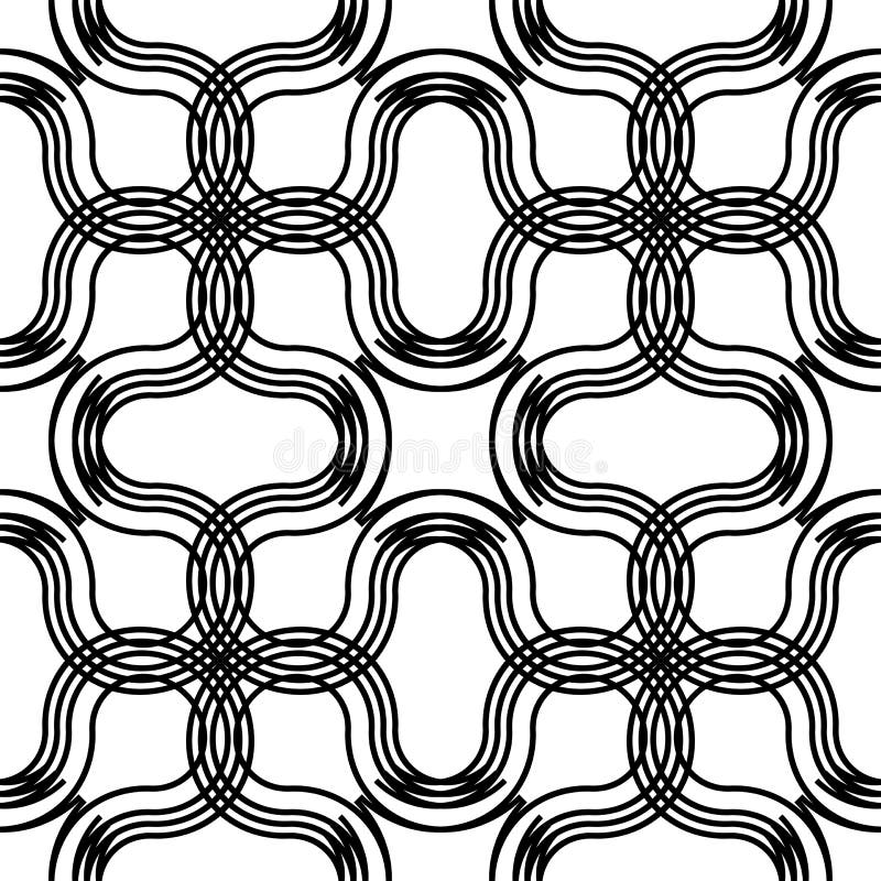 Design Seamless Monochrome Grid Pattern Stock Vector - Illustration of ...
