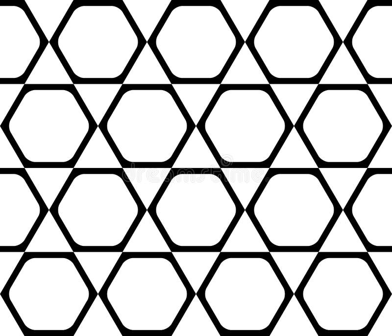 Monochrome Hexagonal Triangle Pattern Design Stock Illustrations ... Monochrome Hexagonal Triangle Pattern Design Stock Illustrations ...