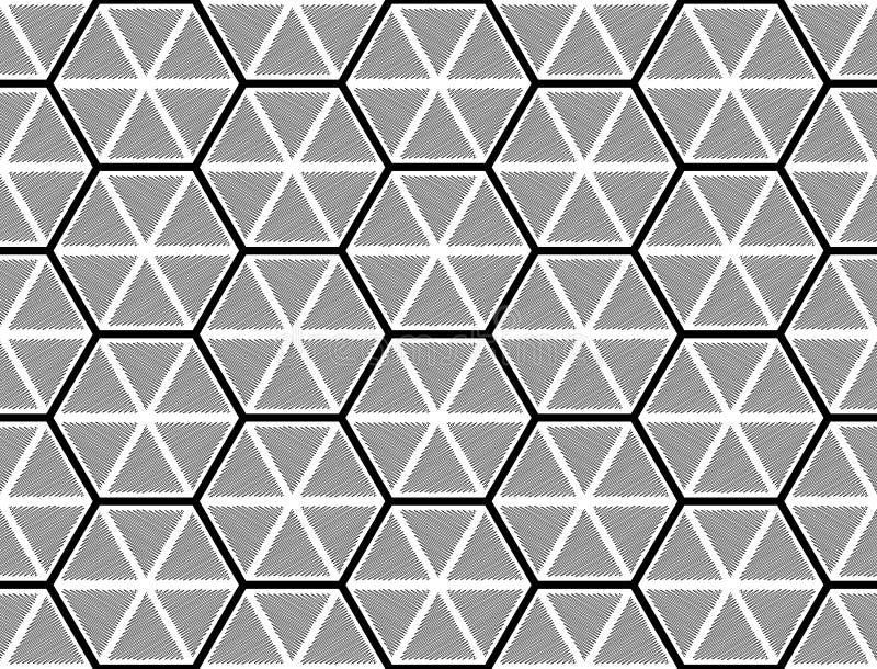 Design Seamless Monochrome Hexagon Pattern Stock Vector Illustration Of Texture Pattern 52683223