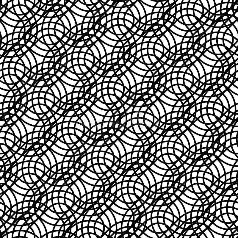 Design Seamless Monochrome Interlaced Pattern Stock Vector ...