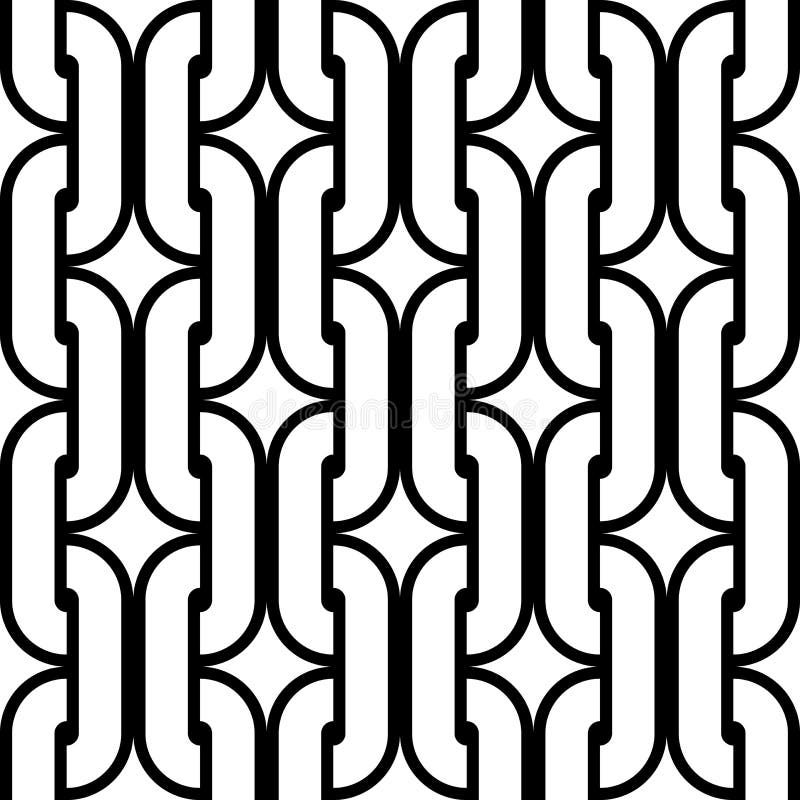 Design Seamless Monochrome Interlaced Pattern Stock Vector ...