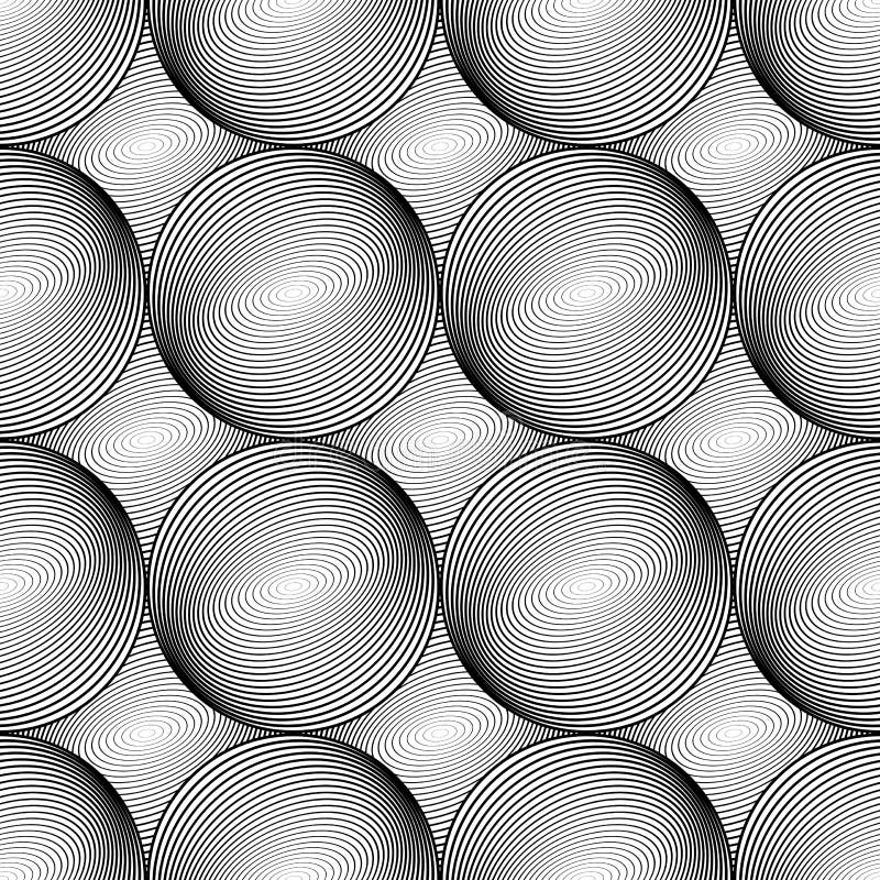 Design Seamless Monochrome Sphere Pattern Stock Vector - Illustration ...